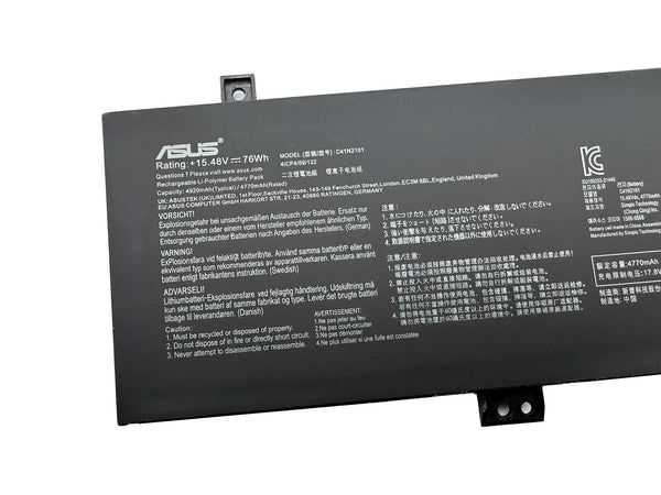 Battery Notebook Asus ROG Zephyrus G14 GA402 (2022) แบตเตอรี่โน๊ตบุ๊ค ...