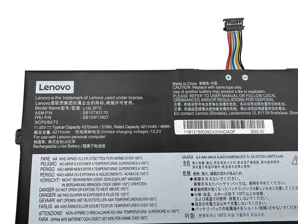 Battery Notebook Lenovo Thinkpad X390 Yoga L18L3P72 แบตเตอรี่โน๊ตบุ๊ค ...